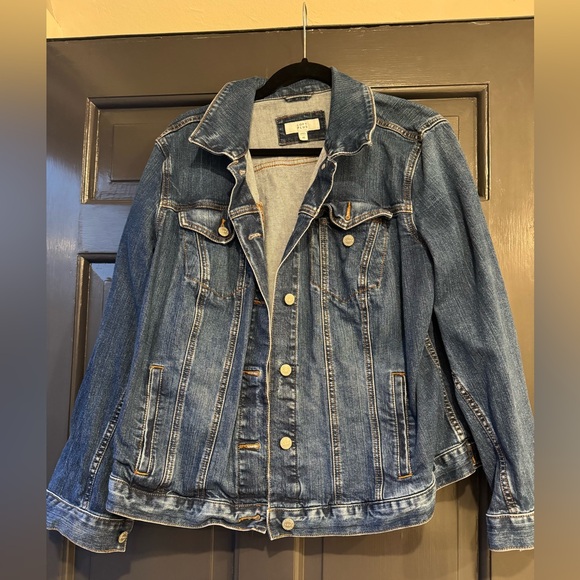 LOFT | Jackets & Coats | Loft Plus Dark Jean Jacket | Poshmark